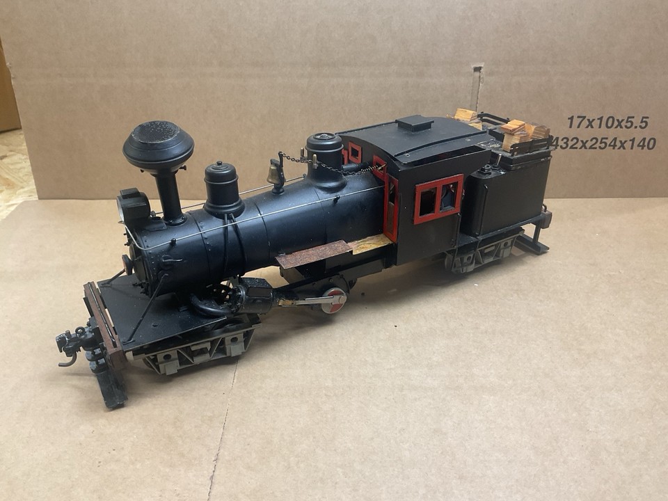 KITBUILT G GAUGE CLIMAX SHAY STEAM LOCOMOTIVE 25TON BRASS & WOOD ...