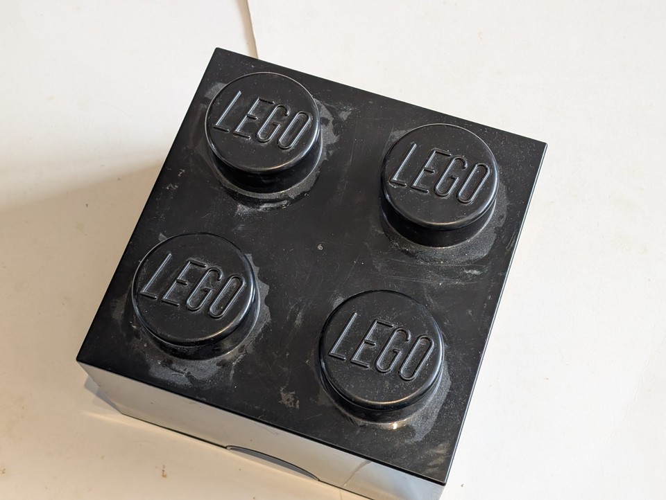 LEGO Black 2x2 Stud Storage Brick Box Container Part 4003 | eBay