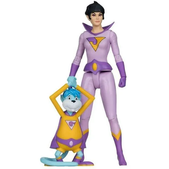 WONDER TWIN 8" Jayna & Gleek Platinum CHASE DC Super Friends MCFARLANE ...