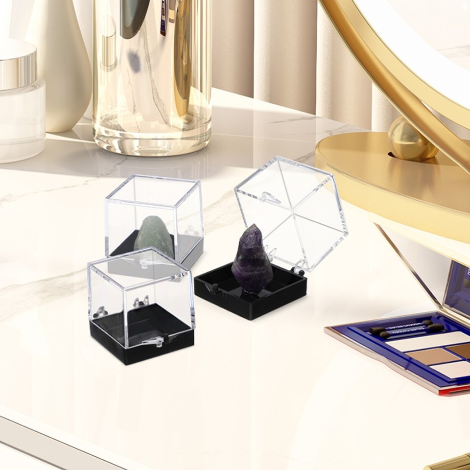 2 Count Mineral Specimen Display Boxes Presentation for Case | eBay