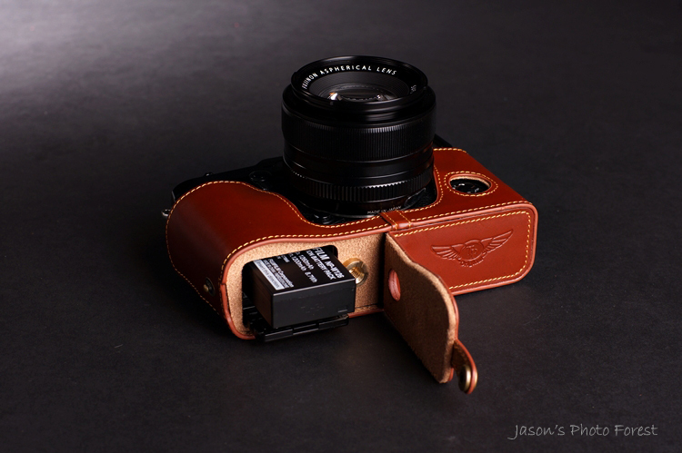 Genuine real Leather Half Camera Case bag cover for FUJIFILM X-Pro1 ...