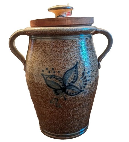 ROWE POTTERY WORKS 2004 HISTORICAL COLLECTION CANISTER WITH LID 9" | eBay
