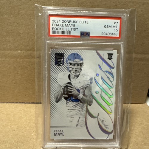 2024 Donruss Elite Drake Maye Elitist PSA 10 Patriots | eBay