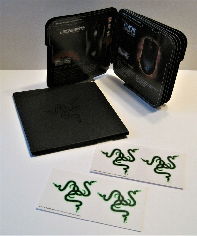 RARE 2008 Razer Zone for Gamers by Gamers 4 STICKERS, PRODUCT CATALOG ...