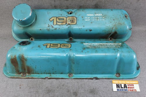 OMC Stringer V8 Ford 302 175hp 190hp Cylinder Head Valve Rocker Covers ...