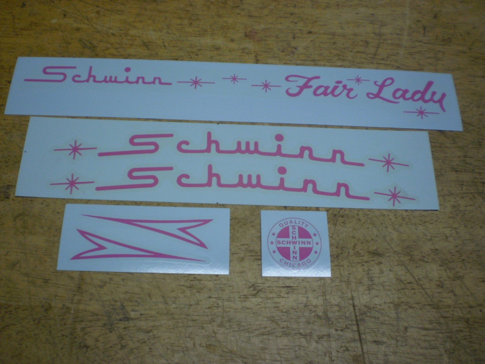 Schwinn Ladies Pink Fair Lady 26" Bicycle Complete Decal Set | eBay