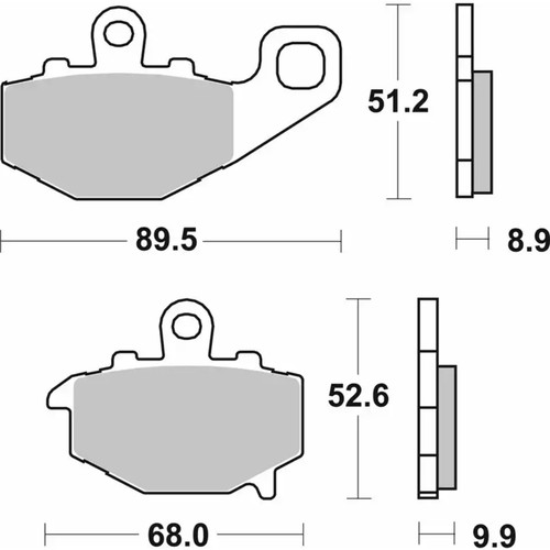 SBS LS Sinter Street Rear Pads Suitable for Kawasaki ZX10R D7F 2007 | eBay