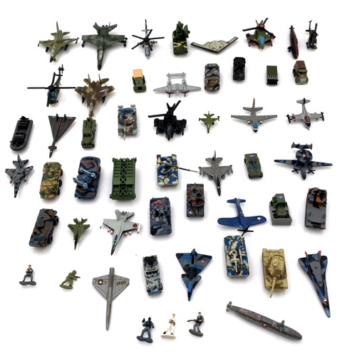 Vintage Lot Of 51 Military Army Micro Machines Galoob Trucks Tanks ...