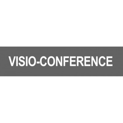VISIO-CONFERENCE gris - 29x7cm - Sticker/autocollant | eBay