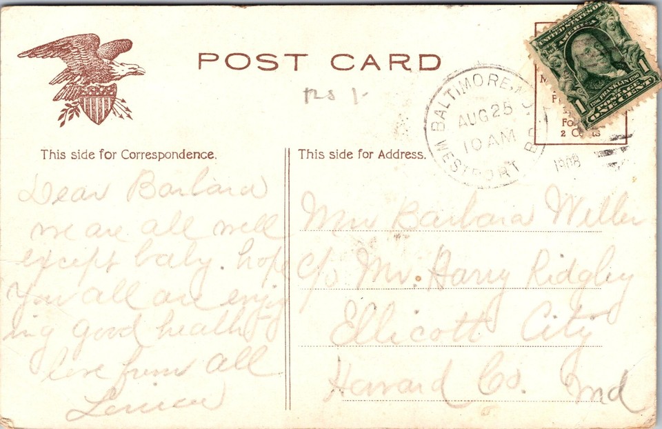 Postcard Night time River View of Baltimore MD maryland postcard | eBay