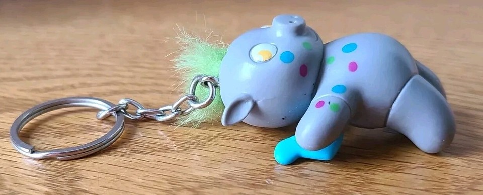 Vtg American Heart Association Keychain Sprinkles Grey Pig Polka Dots ...