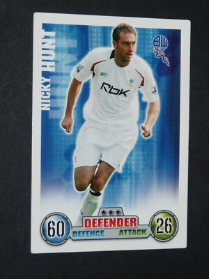 NICKY HUNT BOLTON TROTTERS TOPPS CARD PREMIER LEAGUE FOOTBALL 2007-2008 ...