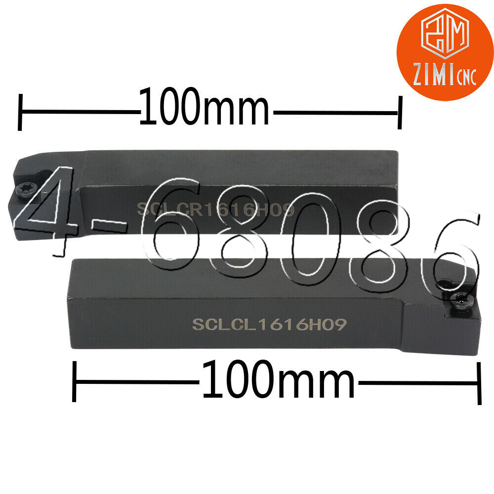 SCLCR 1616H09 + SCLCL 1616H09 16x100mm Lathe External Turning Tool ...