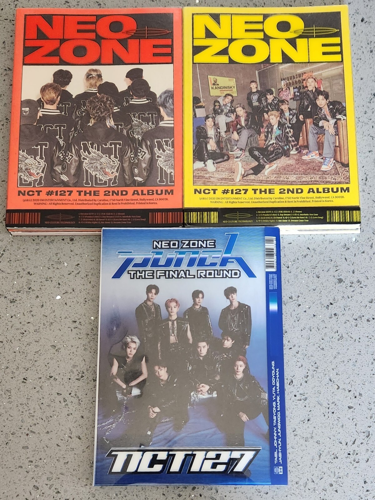 NCT 127 Neo Zone: The Final Round and 2nd Album Yellow & Red CD Lot Of ...