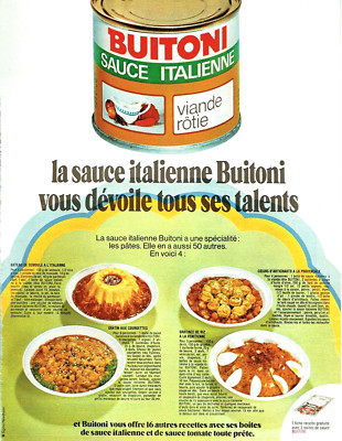 publicité Advertising 0523 1979 Buitoni sauce Italienne tous ses ...
