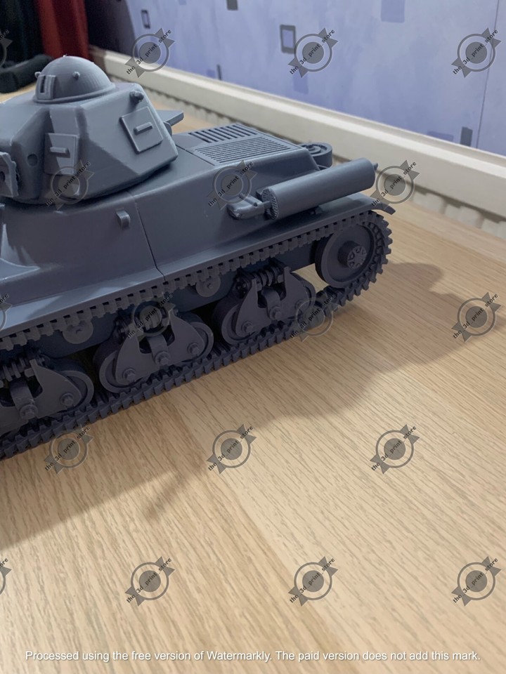 WW2 FRENCH HOTCHKISS H39 LIGHT TANK, 3D PRINTED, MANY SCALES AVAILABLE ...