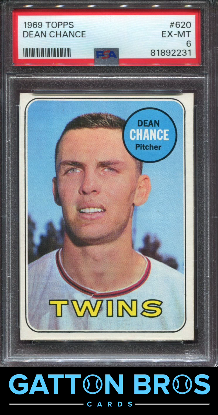 1969 Topps Dean Chance #620 PSA 6 EX-MT | eBay