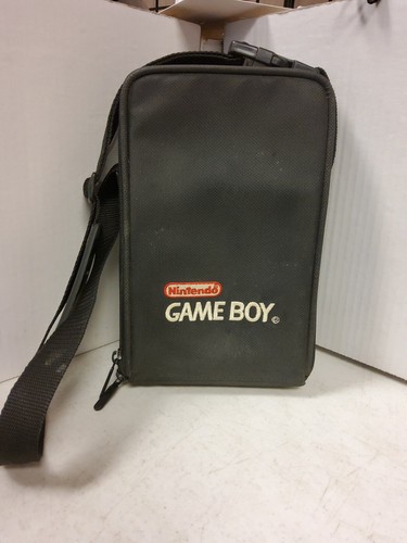 Nintendo Original Gameboy Black Carrying Case Bag w/ Strap & Plastic ...