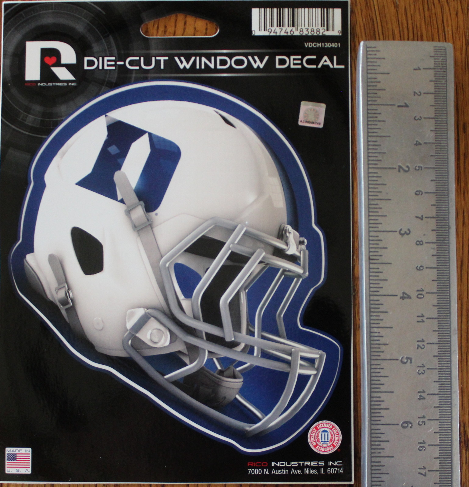 Duke University Blue Devils Football Helmet Decal NCAA Die cut Window ...