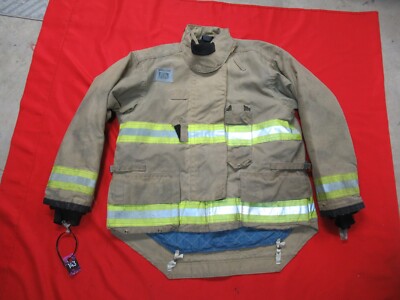 MFG 2015 MORNING PRIDE 46 x 29/35 x 35 Firefighter Turnout Bunker COAT ...