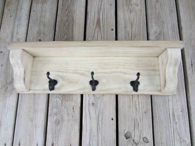 Country Coat Rack With Shelf , Farmhouse Coat Rack. Primitive Coat Rack ...