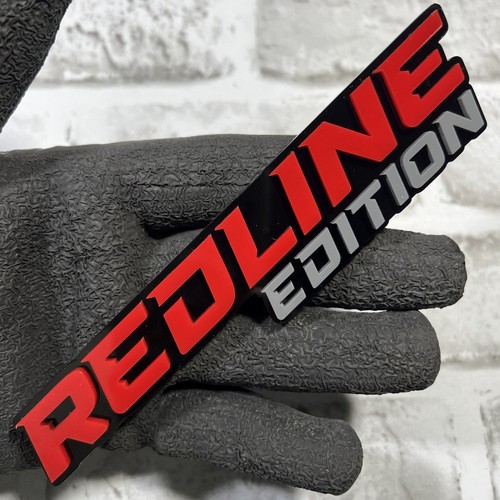 1PC REDLINE Edition Badge Emblem 3D Acrylic Custom Trunk Fender Car ...