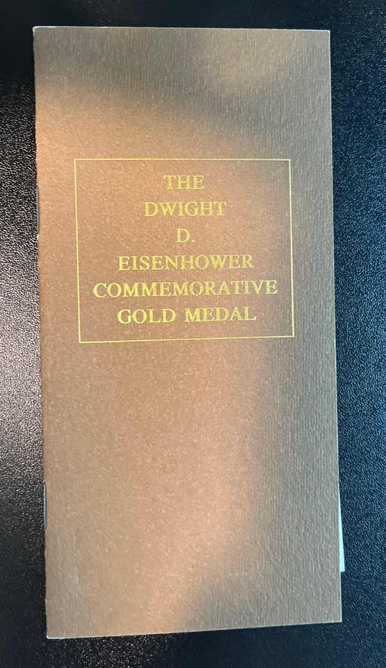 The Franklin Mint Medal Dwight D Eisenhower Gilroy Roberts .500 Fine ...