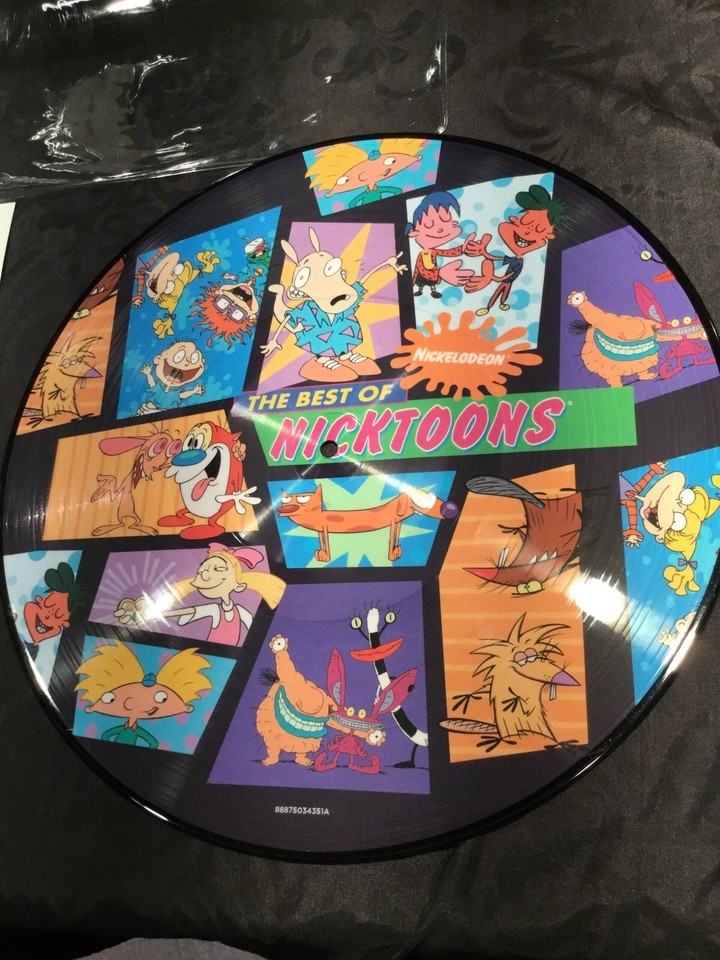 the best of nicktoons vinyl picture disc record Nickelodeon 90s cartoon ...
