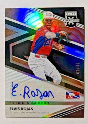 2020 ELITE EXTRA EDITION PRIME NUMBERS AUTO ELVIS ROJAS 41/61 | eBay