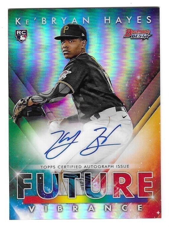 Ke'Bryan Hayes 2021 BOWMAN'S BEST MLB ROOKIE AUTOGRAPH CARD Pirates ...