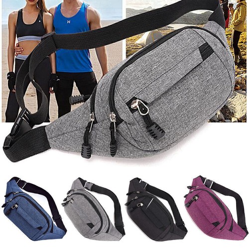 Bum Bag Fanny Pack Womens Mens Travel Money Pouch Waist Belt Wallet ...