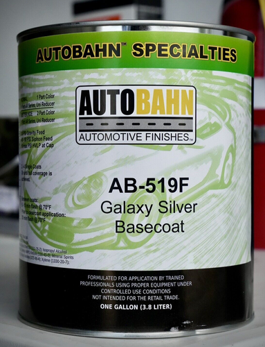 Autobahn Galaxy Silver BaseCoat AB-519F GALLON Size Car Auto Paint GM ...