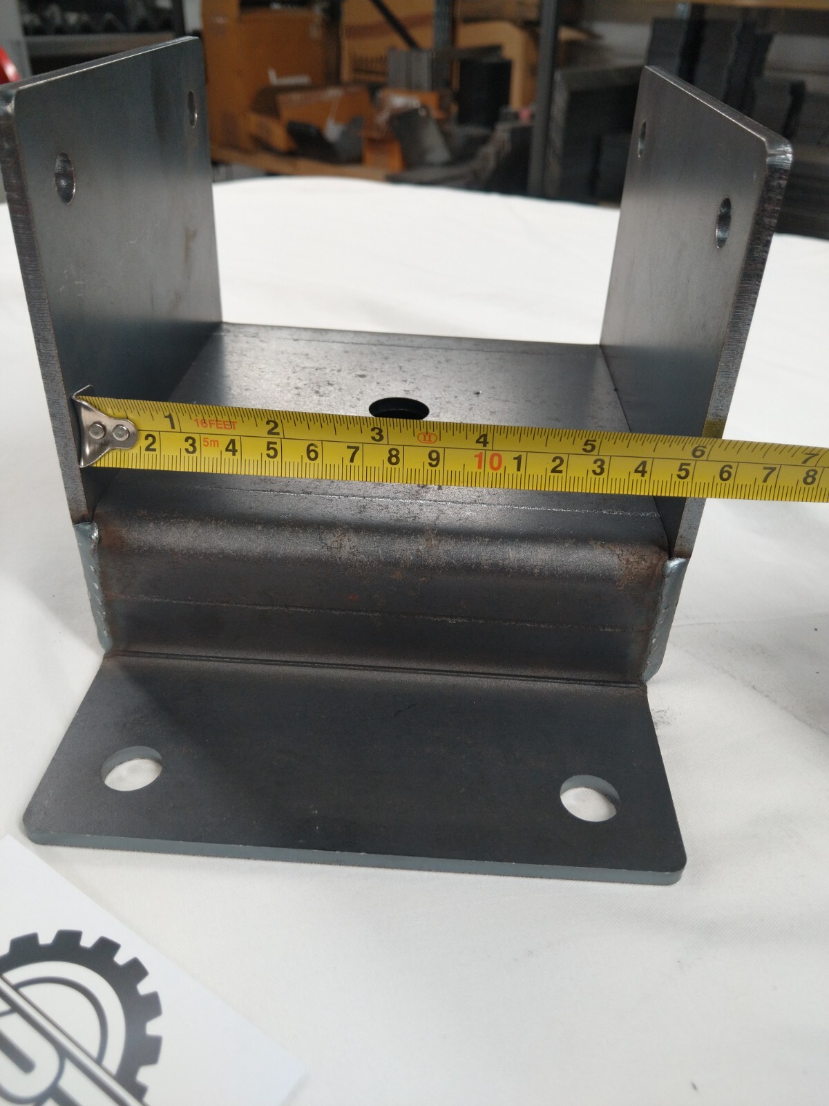 Fence Post Socket 150mm 6" Timber 5mm Thick Steel 50mm Elevation 6 ...