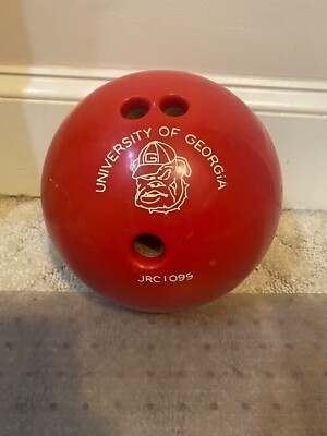 RARE UNIVERSITY OF GEORGIA BULLDOGS UGA RED BOWLING BALL | eBay