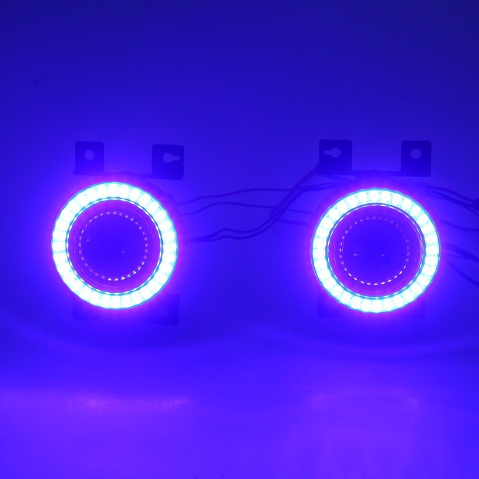 Blue LED Fog Lights For 2016-2019 Honda Civic DRL Halo Projector Lamp ...