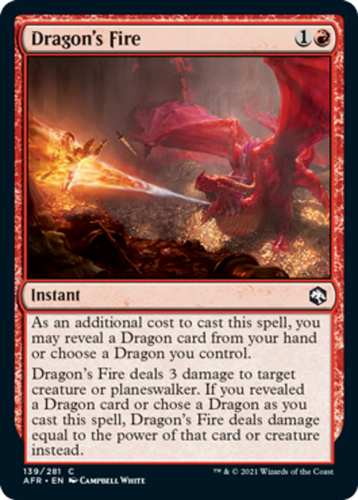 MTG: Dragon's Fire [Mint/NM] Adventures in the Forgotten Realms Magic ...