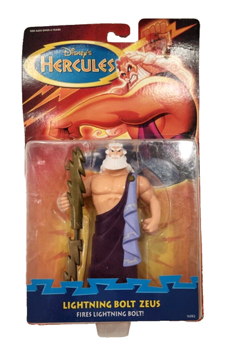 Disney Hercules Lightning Bolt Zeus Figure Sealed NIB Mattel Toy New ...