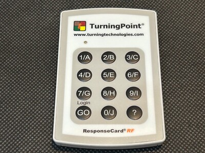 Turning Technologies Response Card Clicker Remote RCRF-01 ~ Works | eBay