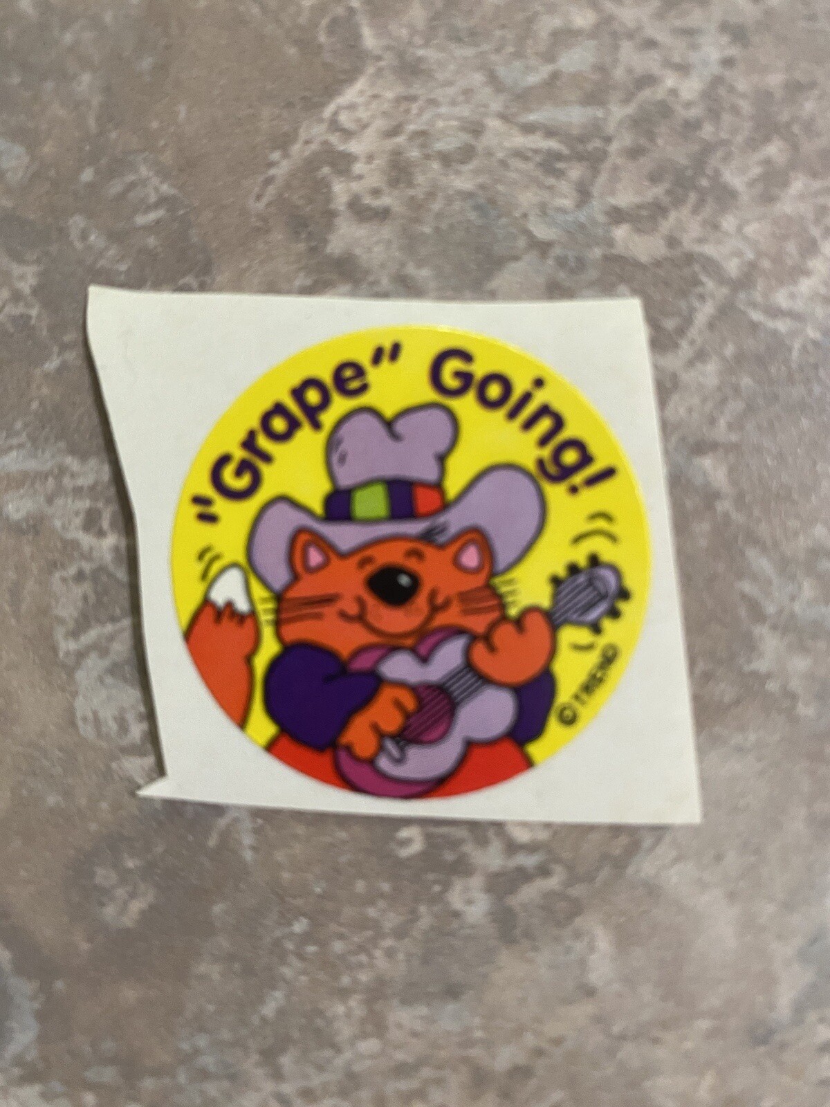 Vintage 80's Stickers Grape Going Scratch n Sniff Glossy Trend | eBay