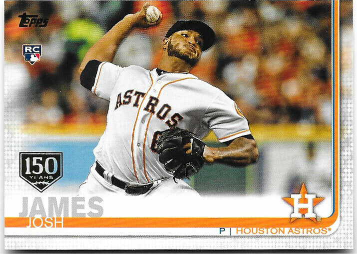 2019 Topps Series 2 150 Stamp Parallel #584 Josh James RC - Astros ...