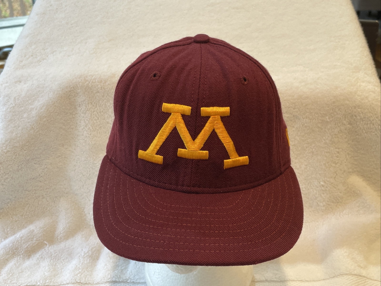 VINTAGE 1980's Minnesota Gophers Baseball New Era 59fifty Sz 7 1/4 Game ...
