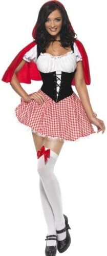 Fever Adult Womens Red Riding Hood Costume, Dress and Hooded Cape, Once ...