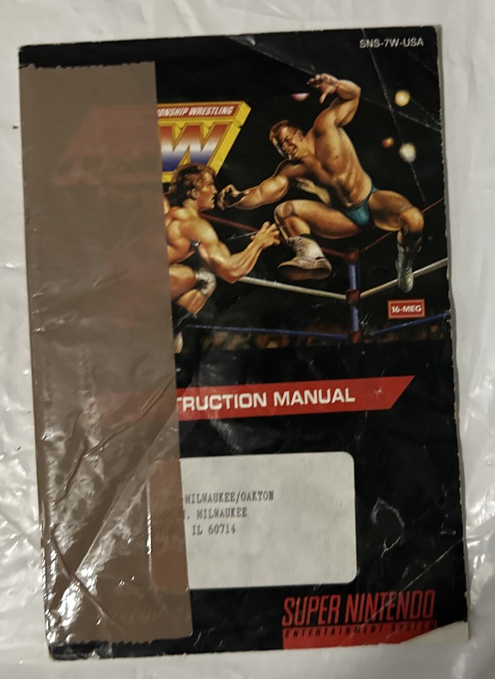 NCW Natsume Championship Wrestling - Super Nintendo SNES - Complete in ...