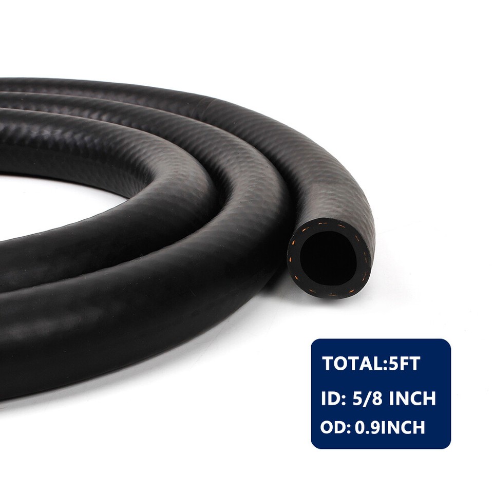 NBR Rubber Gasoline/Diesel/Engine Oil/Fuel Line Hose 3/8" 1/2" 5/8" 1/4 ...
