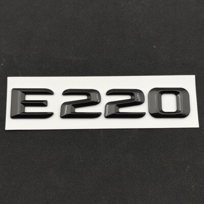 Logo Mercedes E220 Noir Métal Autocollant Emblème Coffre Arrière E 220 ...
