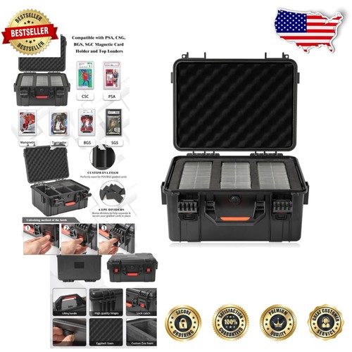 Waterproof Graded Card Case for PSA, CSG, BGS, SGC Collectors - 100 ...