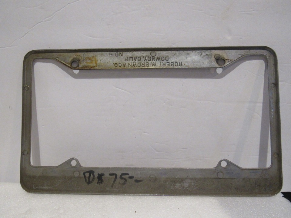 Vintage LODI California Courtesy Lincoln Mercury License Plate Frame ...