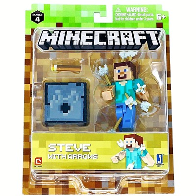 Minecraft Series 4 Steve with Arrows Action Figure 2018 NIB Jazwares | eBay