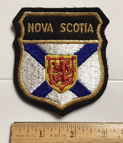 Nova Scotia Canada Provincial Crest Flag Souvenir Embroidered Patch Badge | eBay