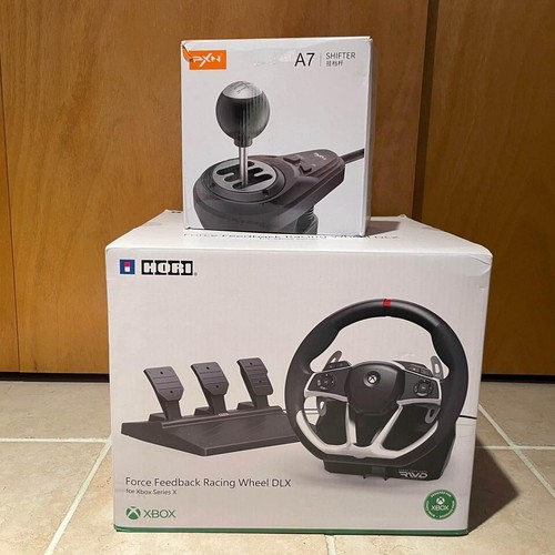 Hori Force Feedback Racing Wheel DLX for PC/Xbox Series X/S + PXN ...